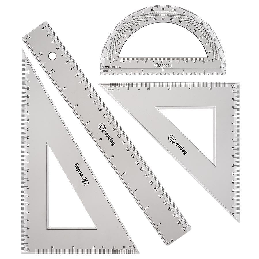 Geometry Ruler 4 Piece Set – Drive Goods.com