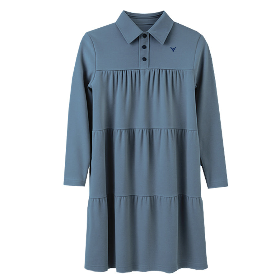 Uniform Blue Tiered Dress – Drive Goods.com