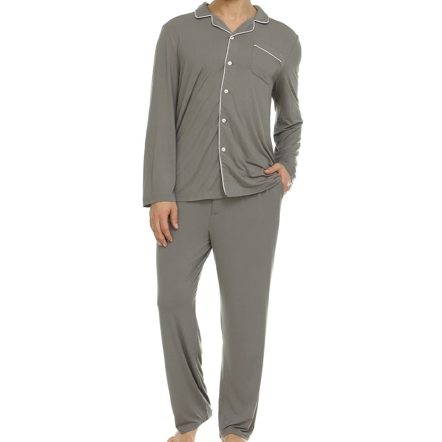 Mens Symmar Micro Modal Pajamas Grey – Drive Goods.com